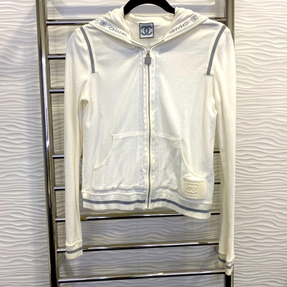 CHANEL | Jackets & Coats | Chanel Terry Jacket | Poshmark